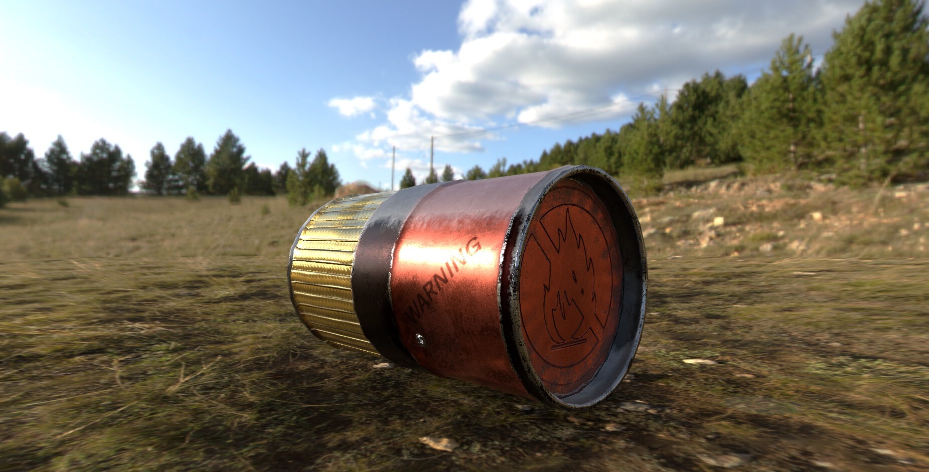 ArtStation - Metalic and Wooden Barrel Texture with Substance Painter