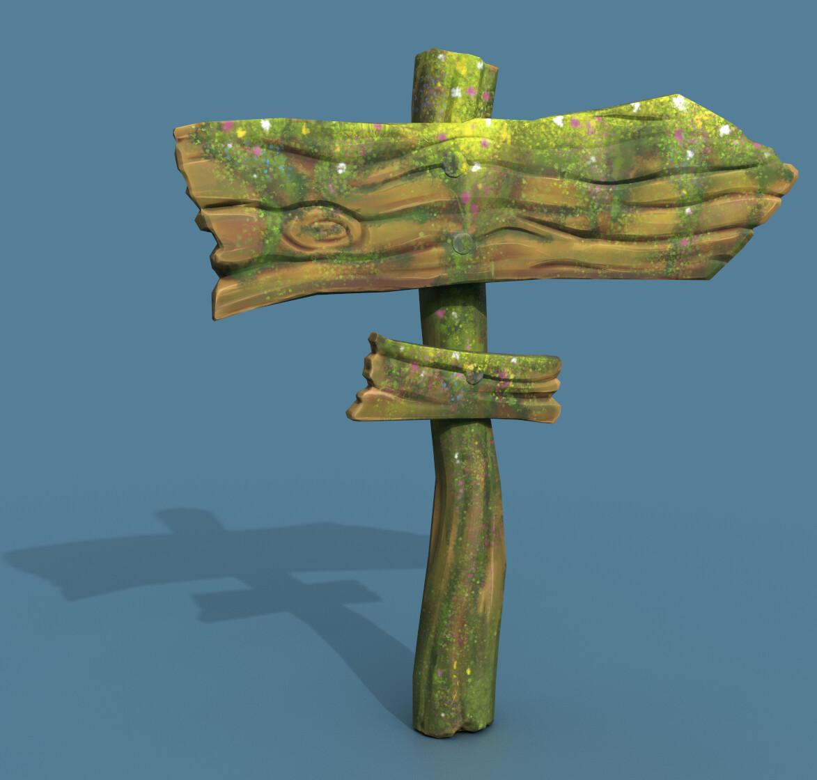 ArtStation - wood sign