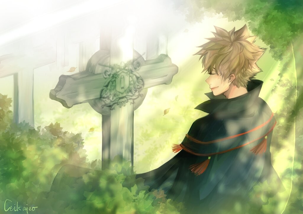 ArtStation - Tsuna visiting the previous bosses' cemetery at Giorno der Morti