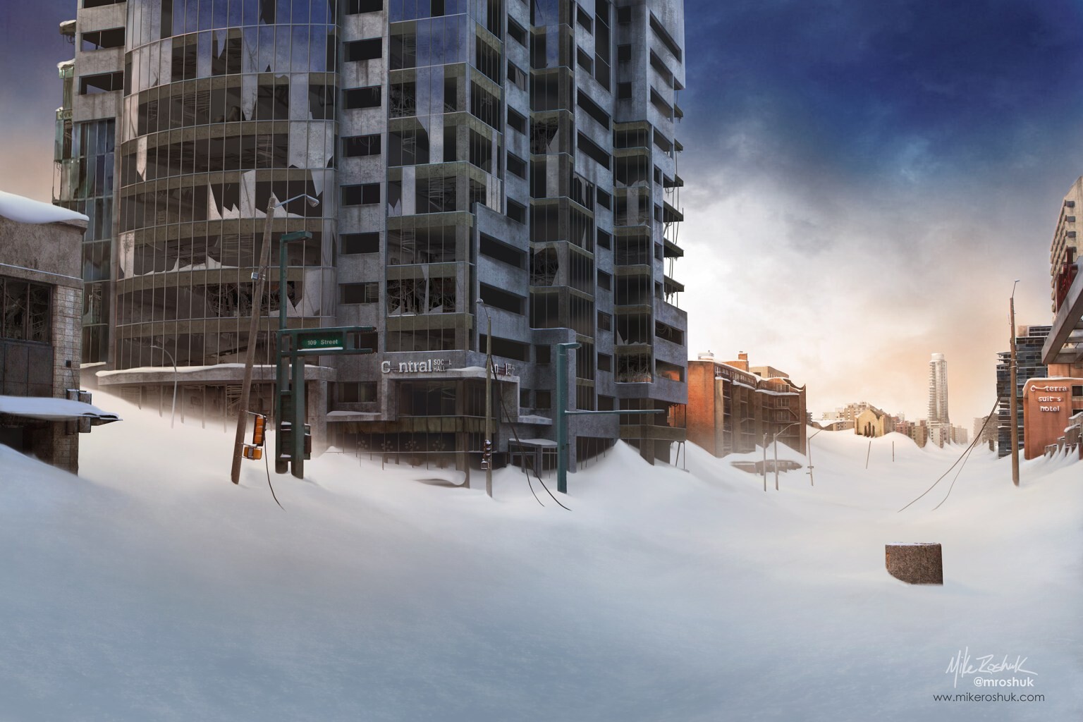ArtStation - Post Apocalypse Edmonton - "Snow-pocalypse"