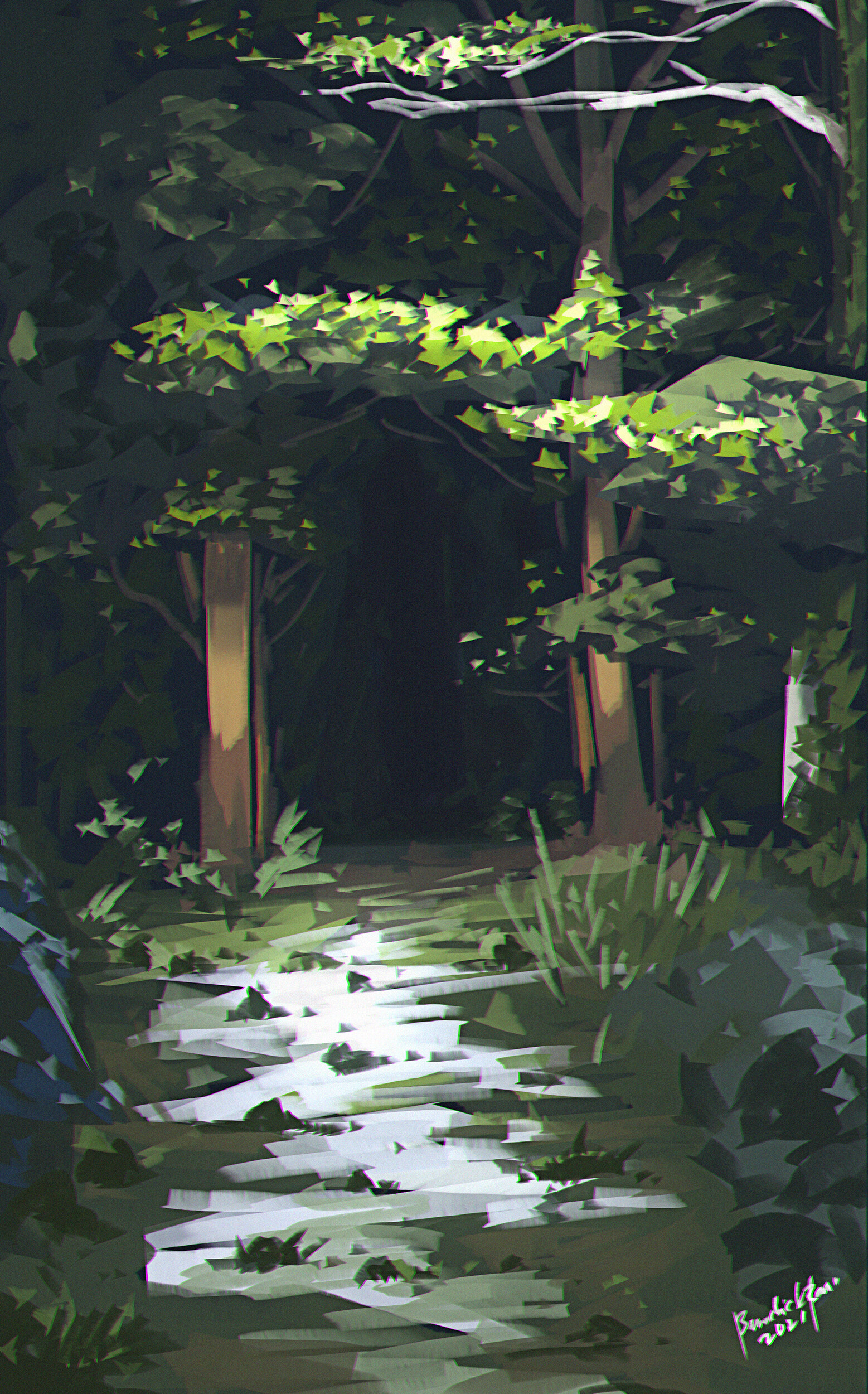 ArtStation - Quick Sketch Forest Study
