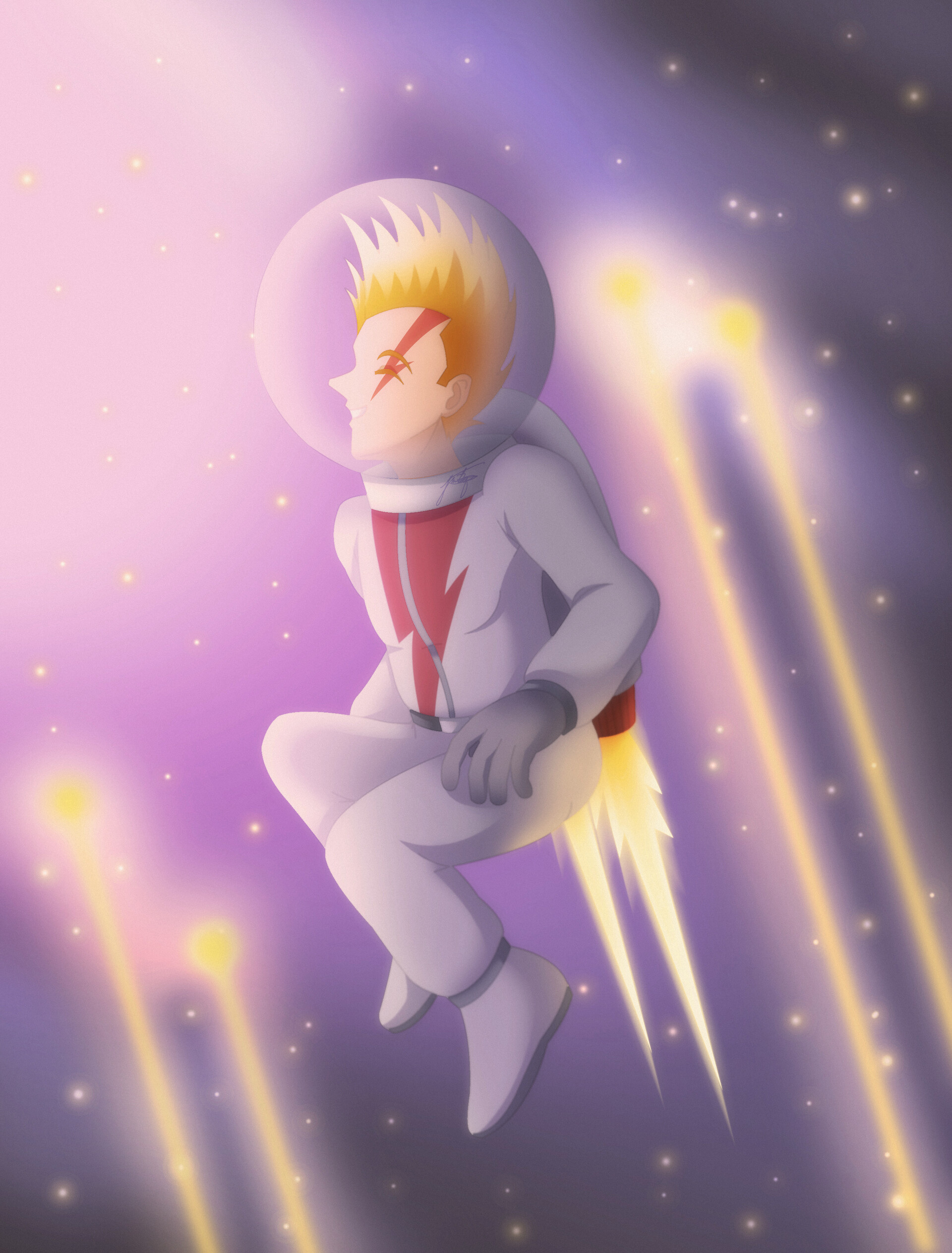 ArtStation - Flying Spaceman