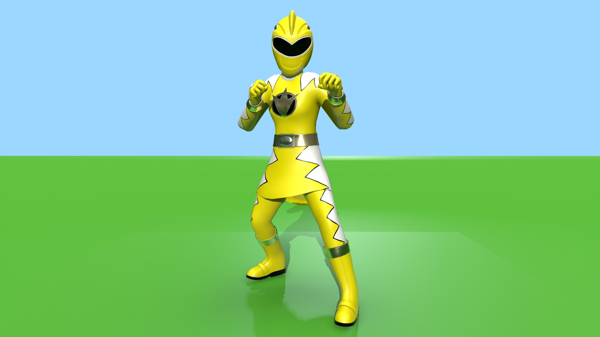 Power Rangers Dino Thunder Yellow Ranger