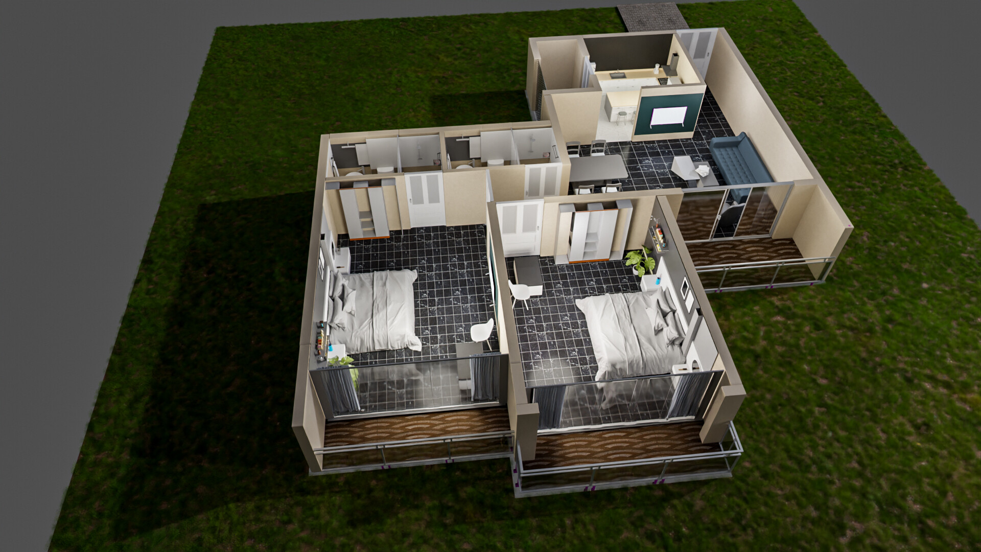 ArtStation - The Sandbox House.