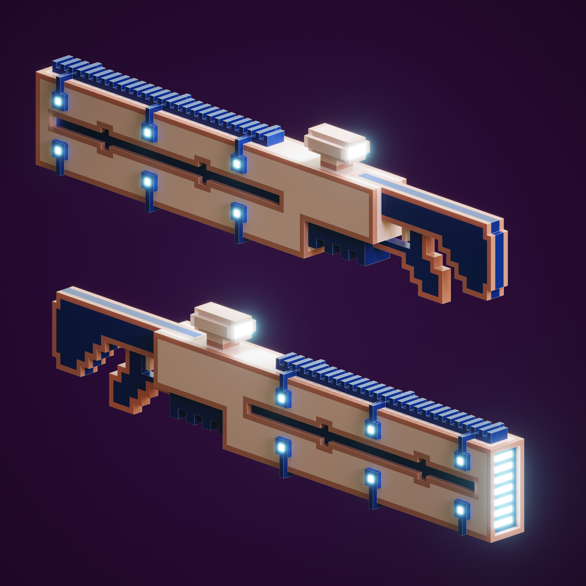 Pedro Casavecchia - Synth Hunters Game - Armour set concept