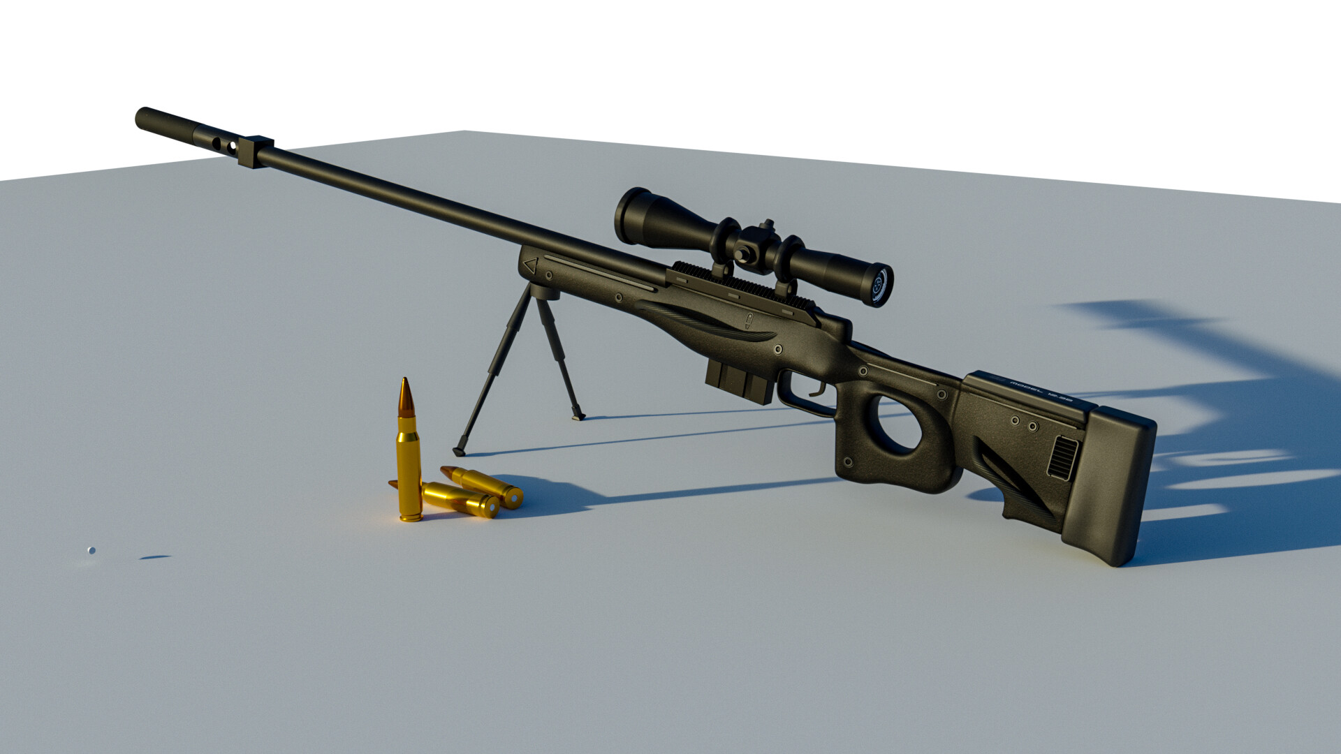 ArtStation - Sniper rifle.