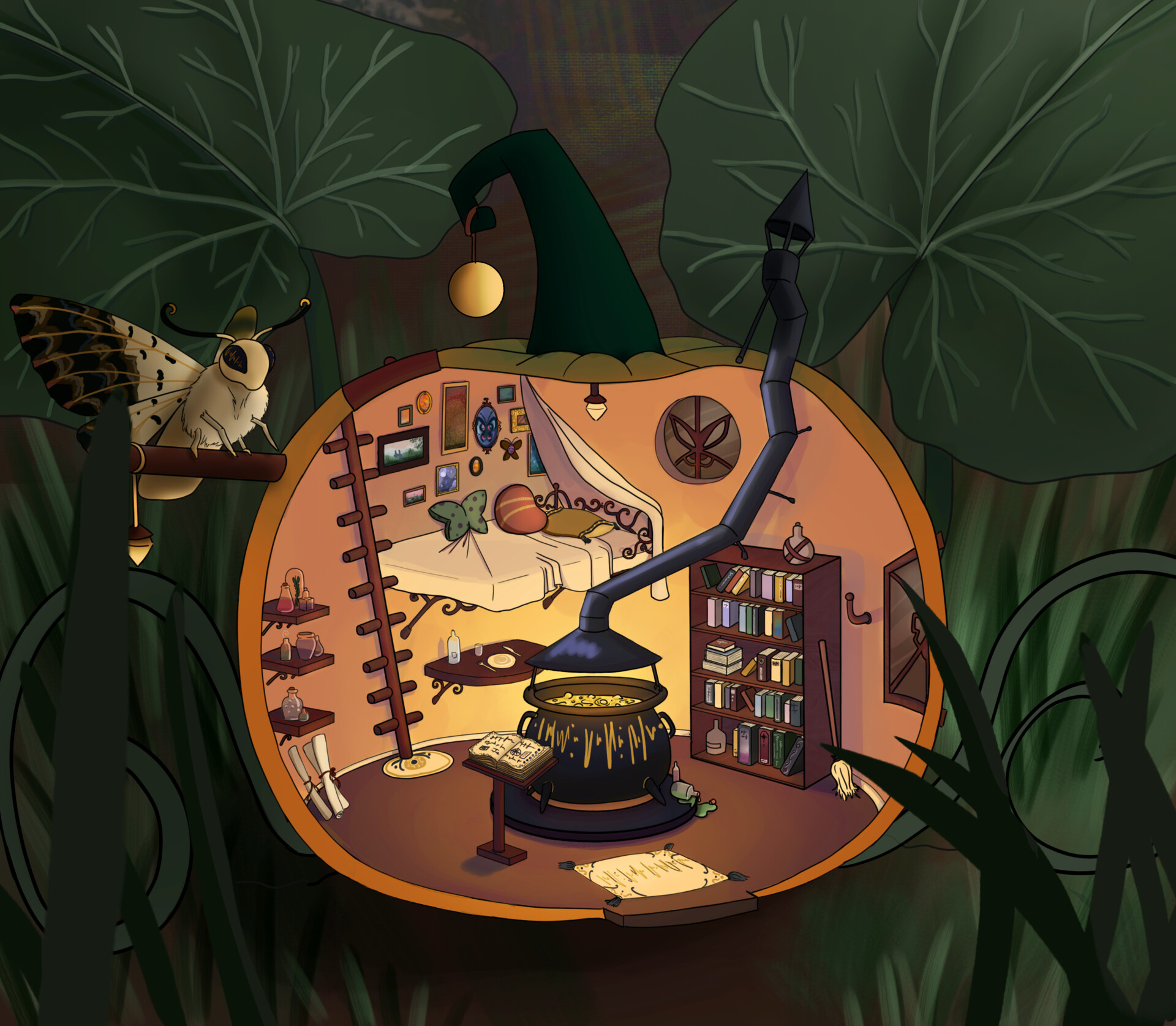 ArtStation - Little witch's house