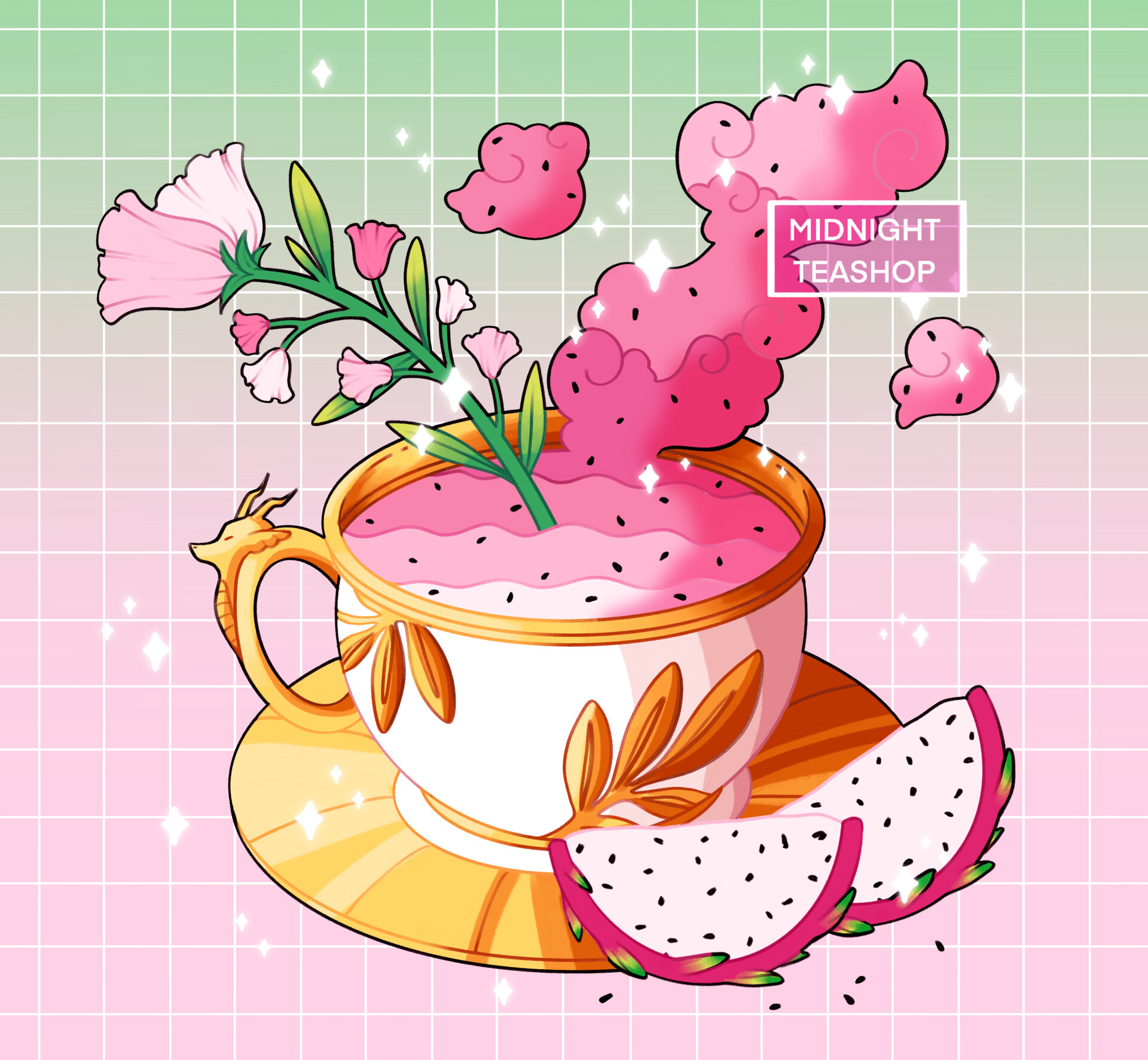 ArtStation - Dragonfruit Tea