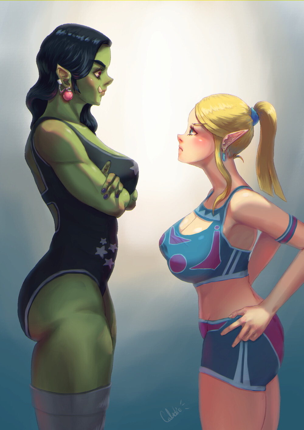 Artstation Orc Vs Elf