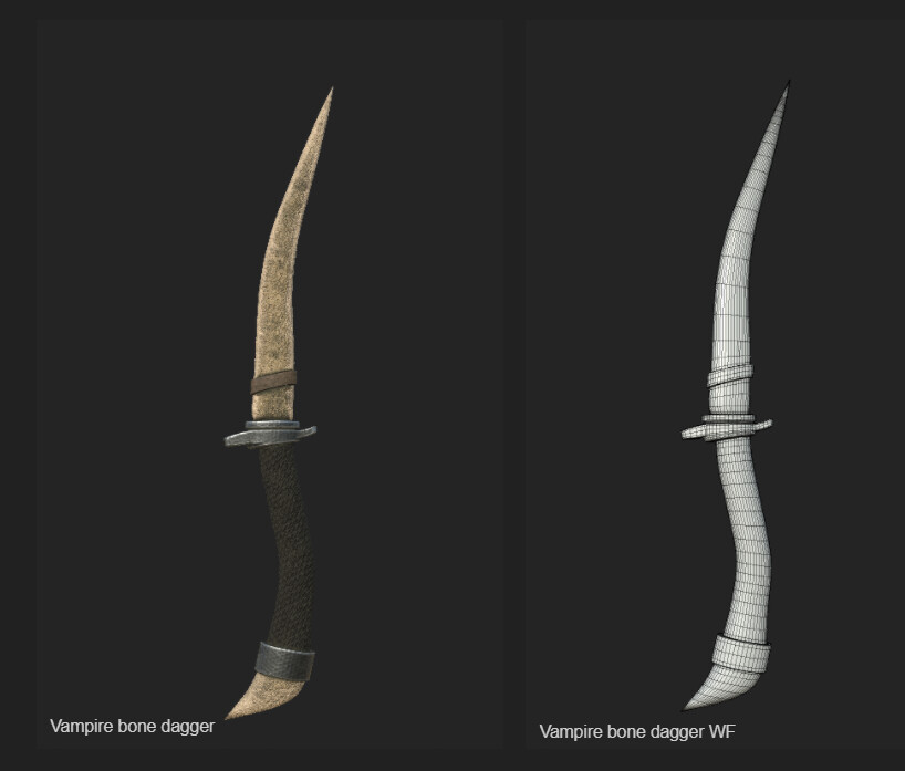 ArtStation - Bone Dagger, Rhys Hall