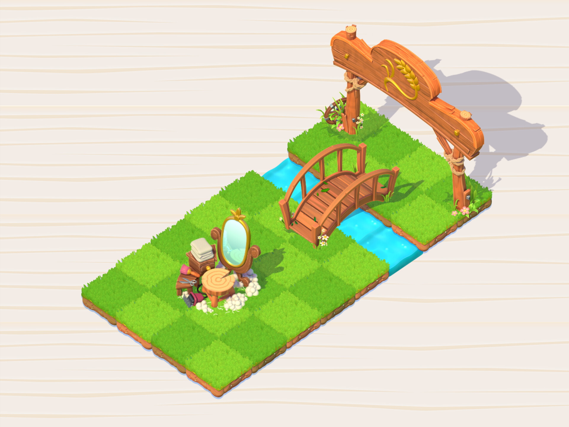 Surface Digital - Hay Day Pop: Bridge Deco Set 4