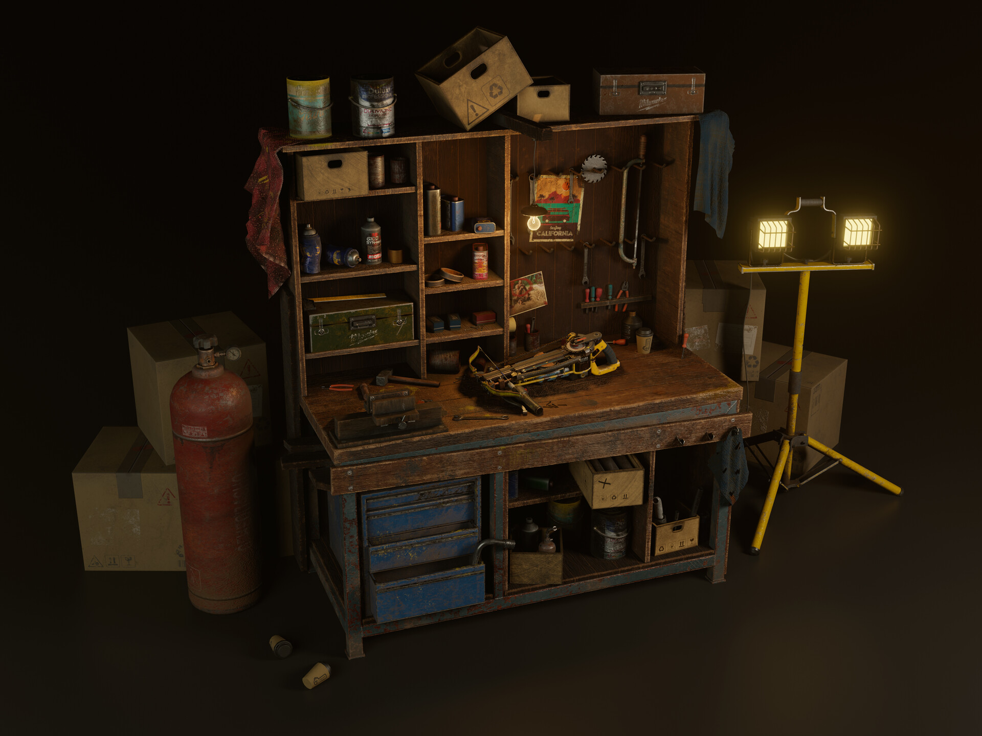 Mikhail Anikeev - Fan Art Saw Launchers Far Cry: New Dawn and workbench ...