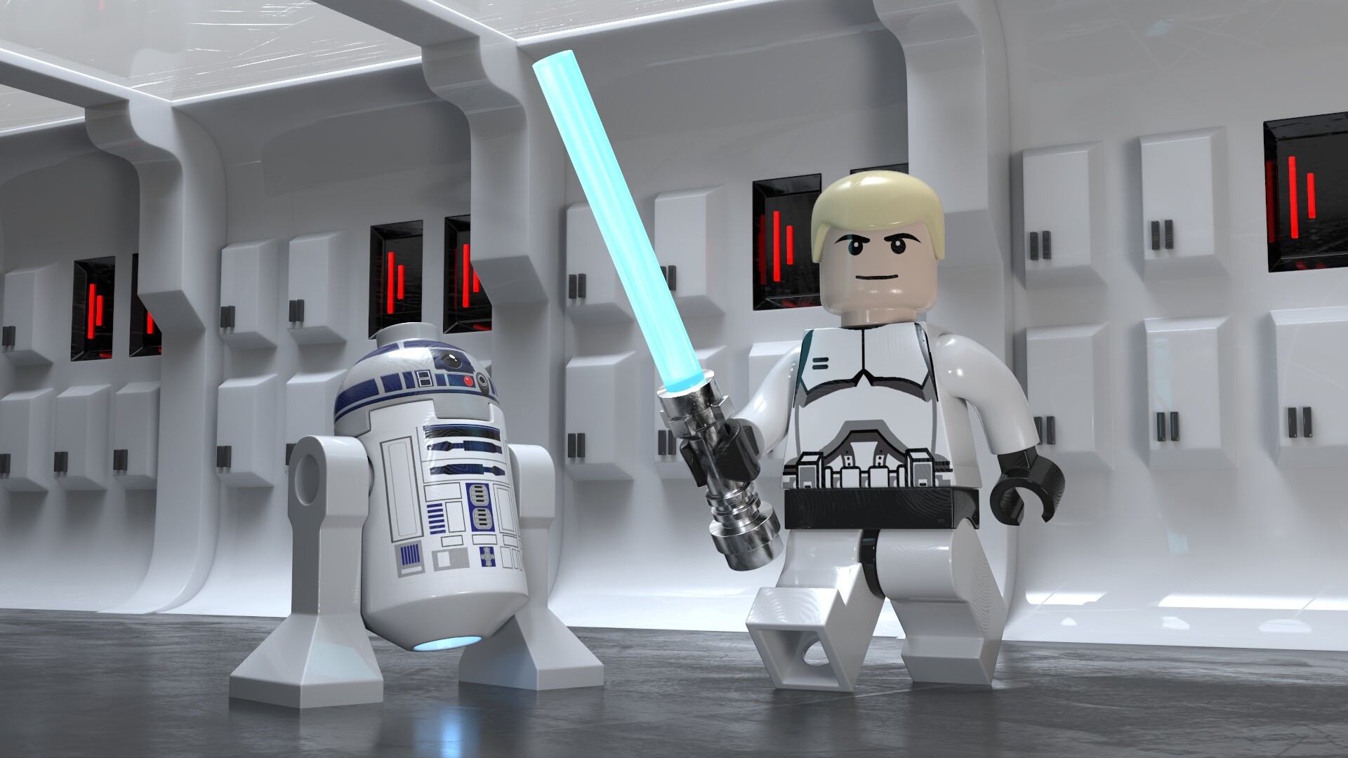 ArtStation - LEGO Luke & R2