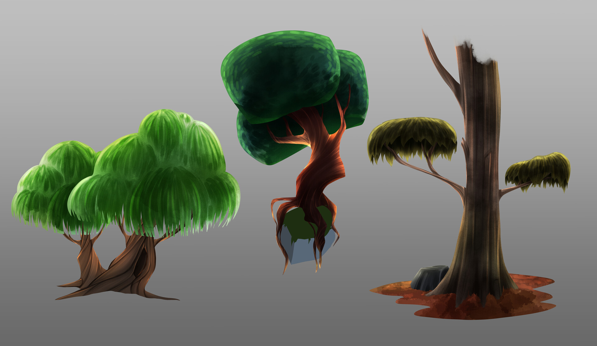 ArtStation - Concept Art: Tree studies