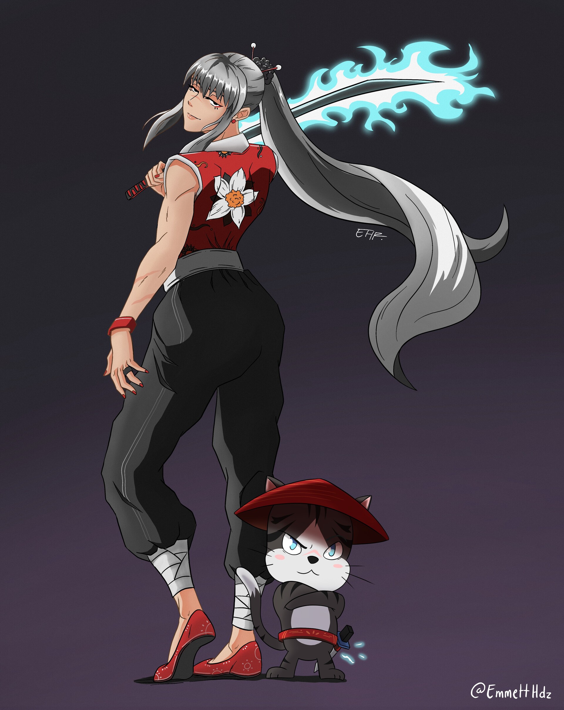 ArtStation - Hanako & Tora (OC)