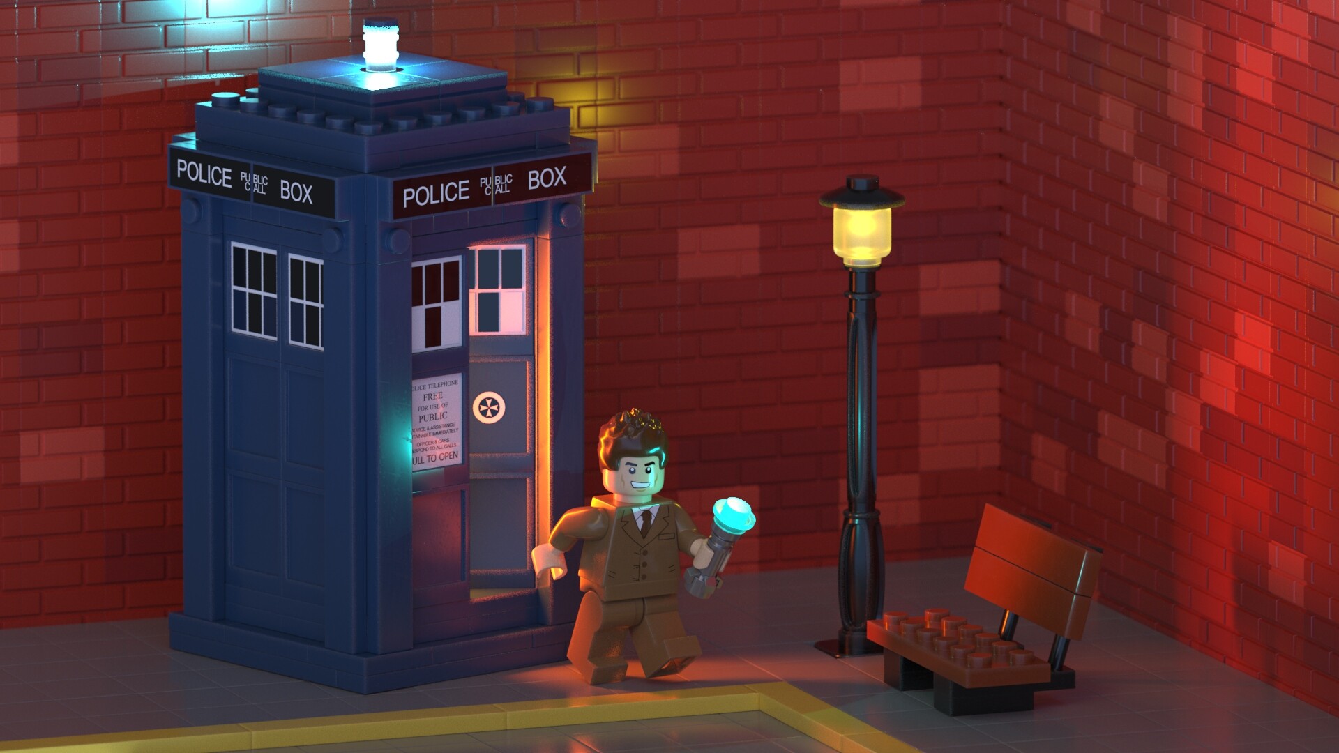 ArtStation - lego Doctor Who