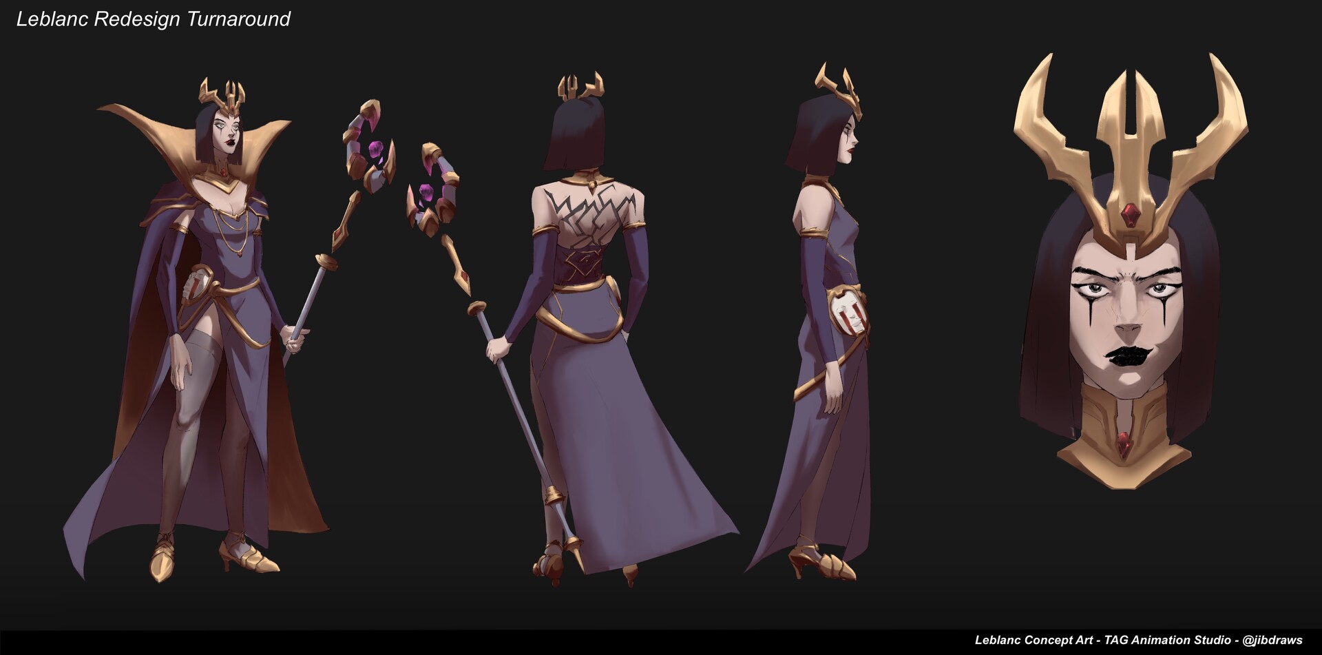 ArtStation - Leblanc Redesign Character Sheet