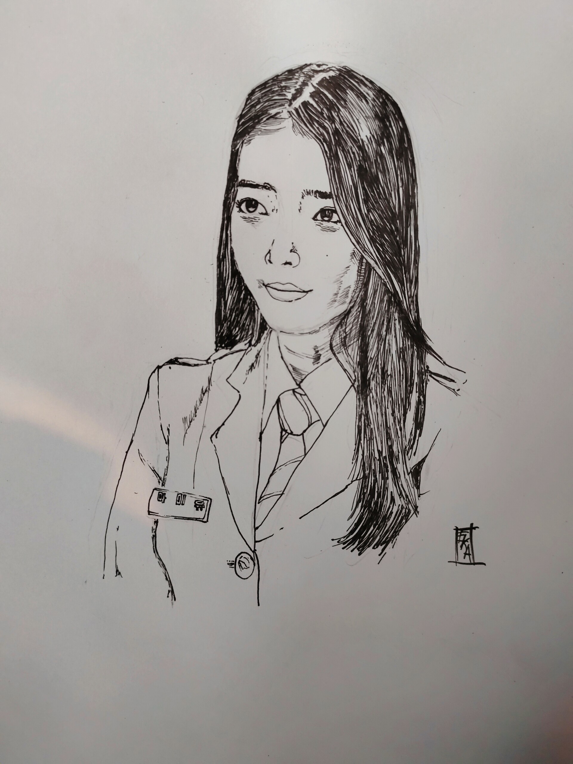 ArtStation - IU portrait drawing