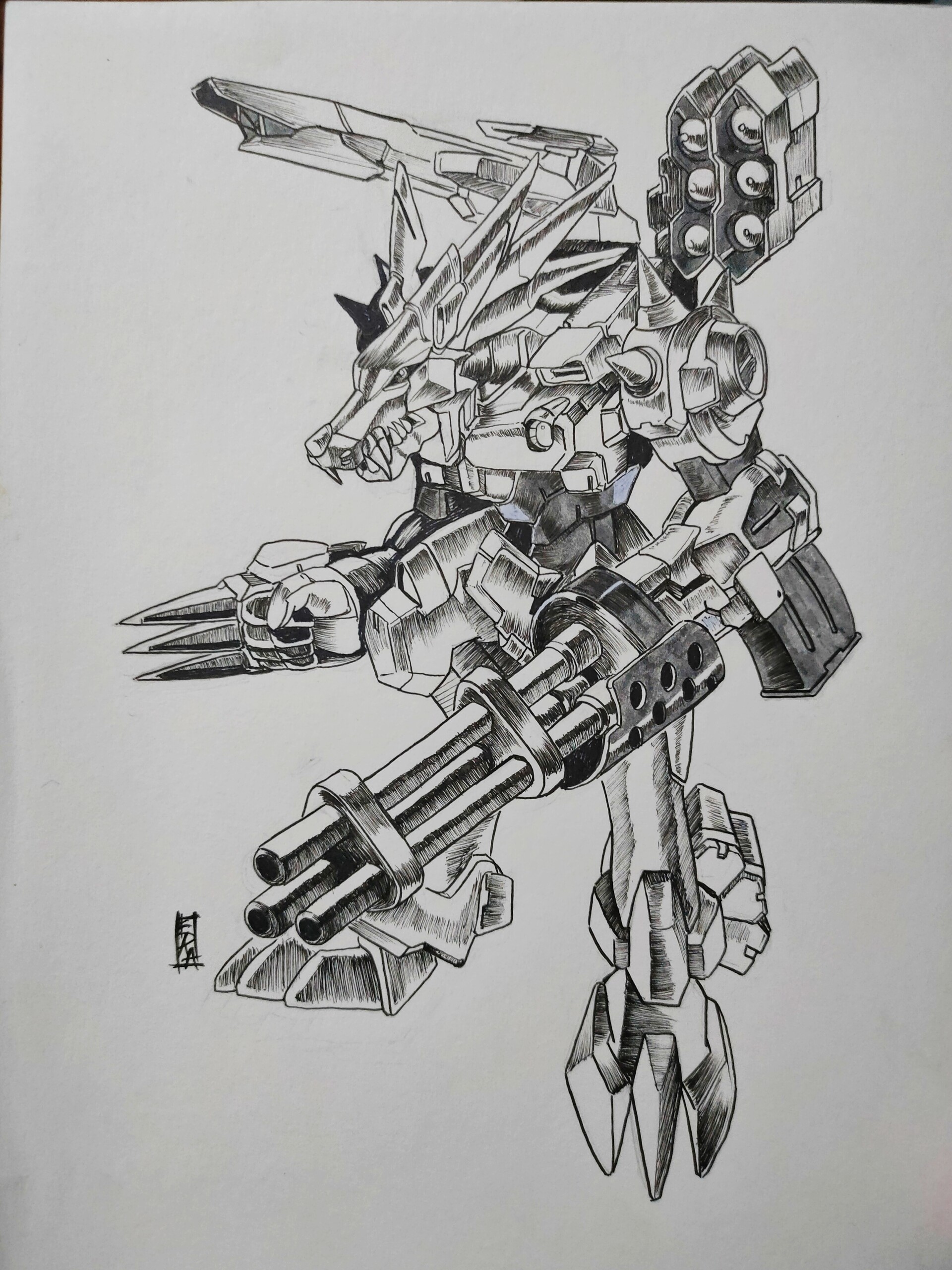 how to draw metalgarurumon