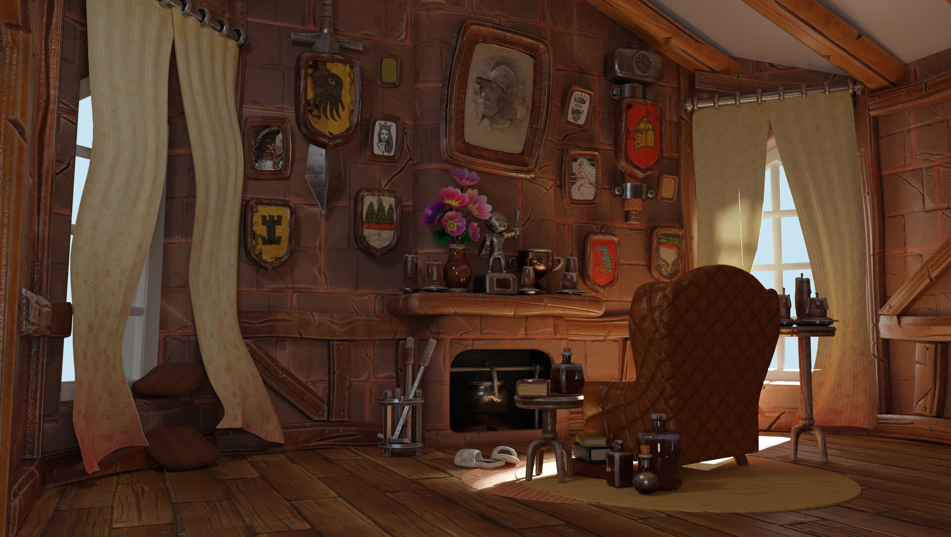 ArtStation - Fireplace