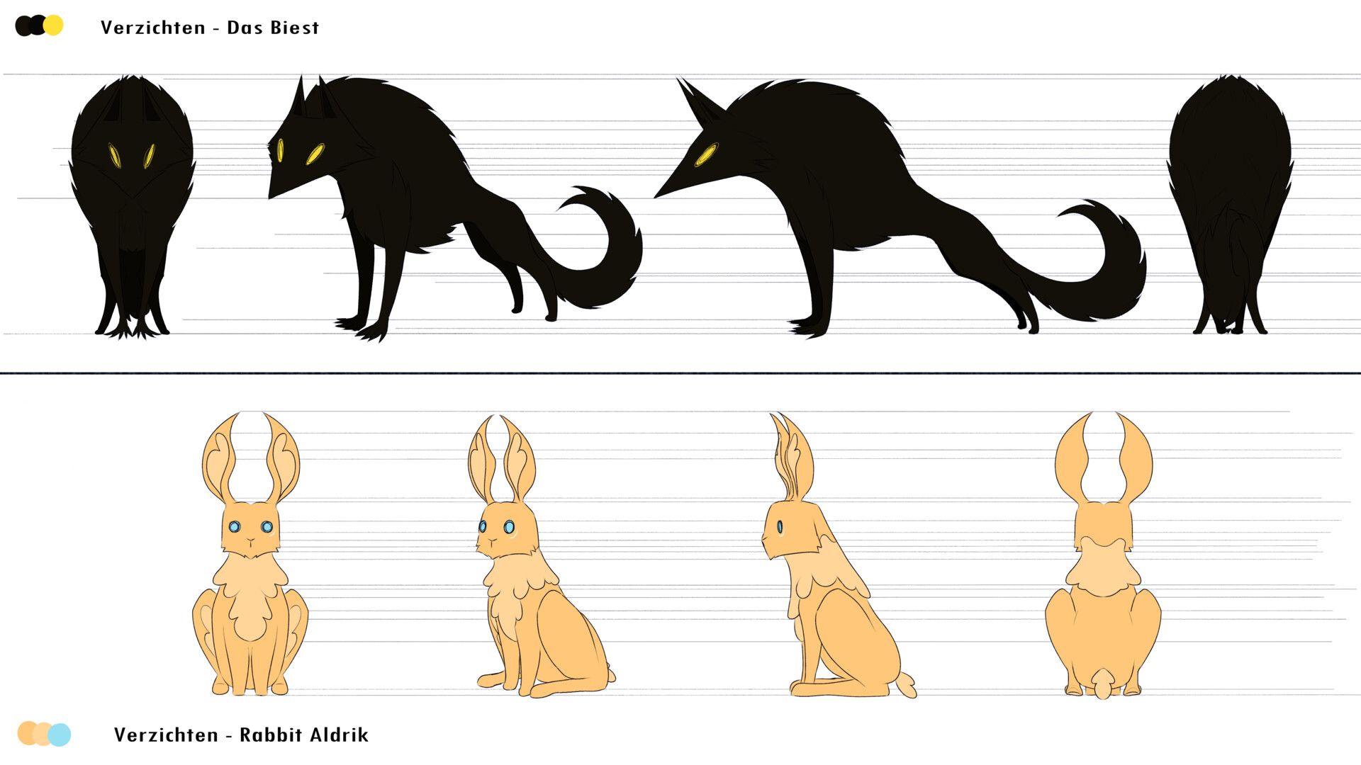 ArtStation - Das Biest and Rabbit Turnaround
