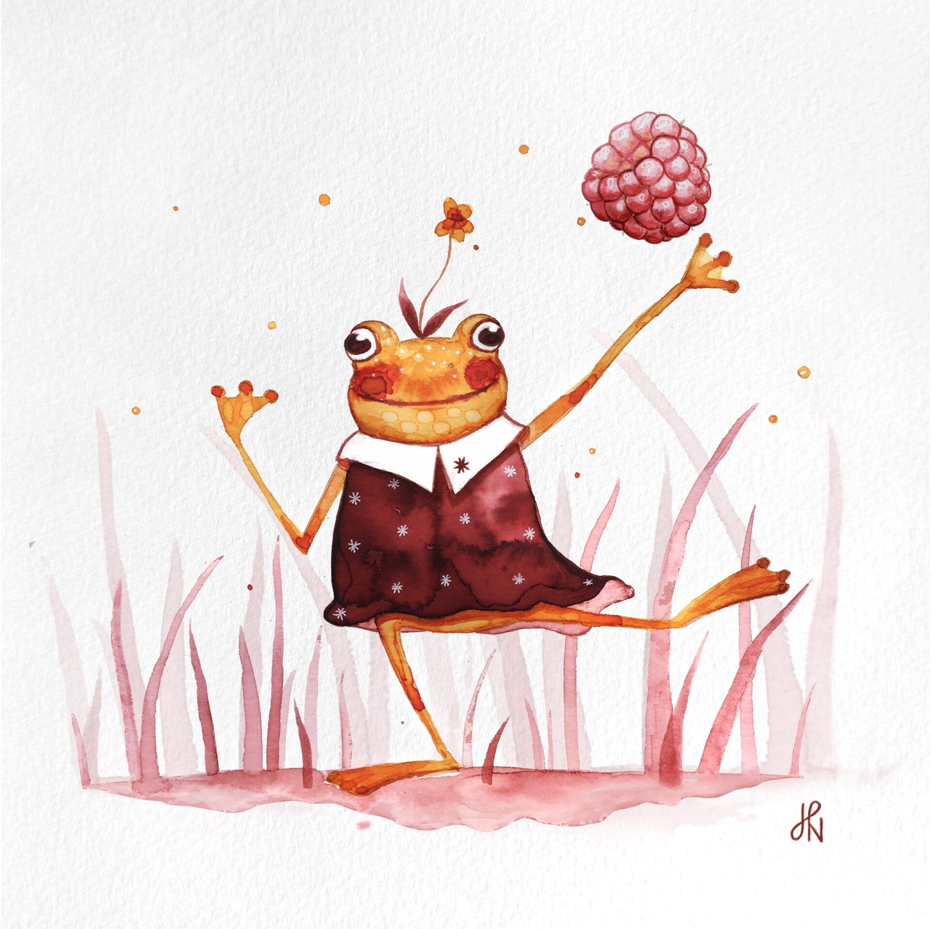 ArtStation - Happy ink frog