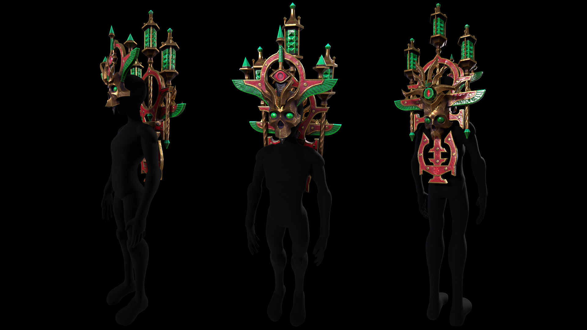 ArtStation - "Sphere3" mask and back decor