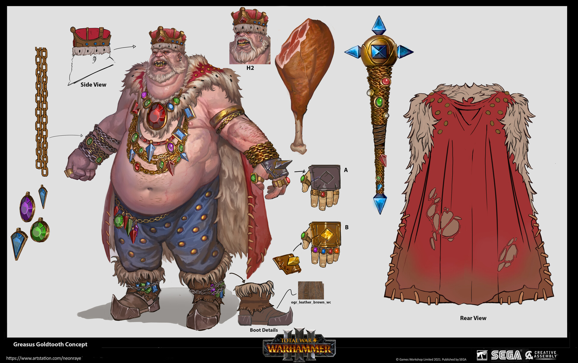 Greasus Goldtooth Concept Art by Rinehart Appiah — ProUser.Me