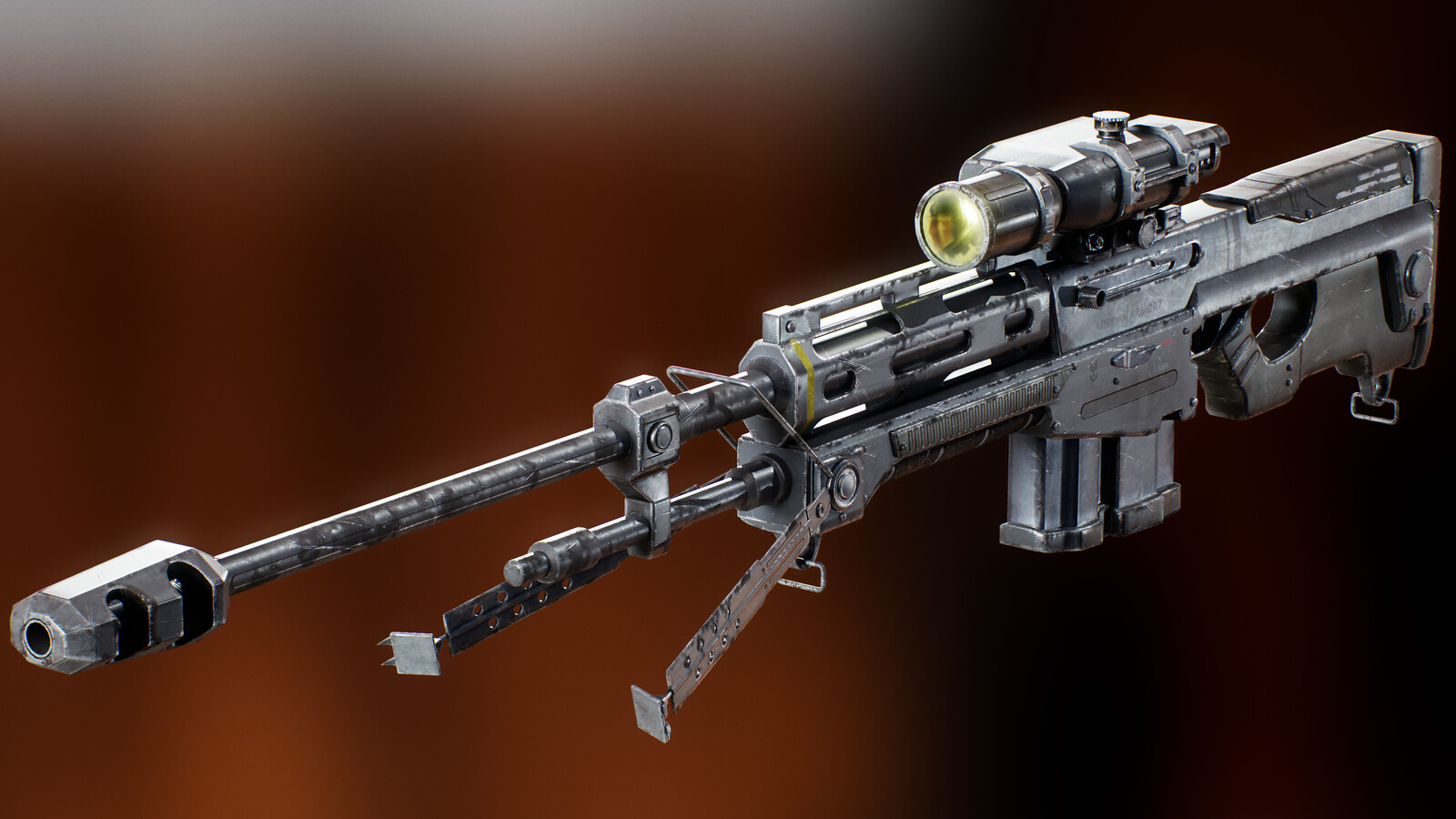 Zachary Creer - SRS99-AM Sniper Rifle (Halo Reach Fan Art)