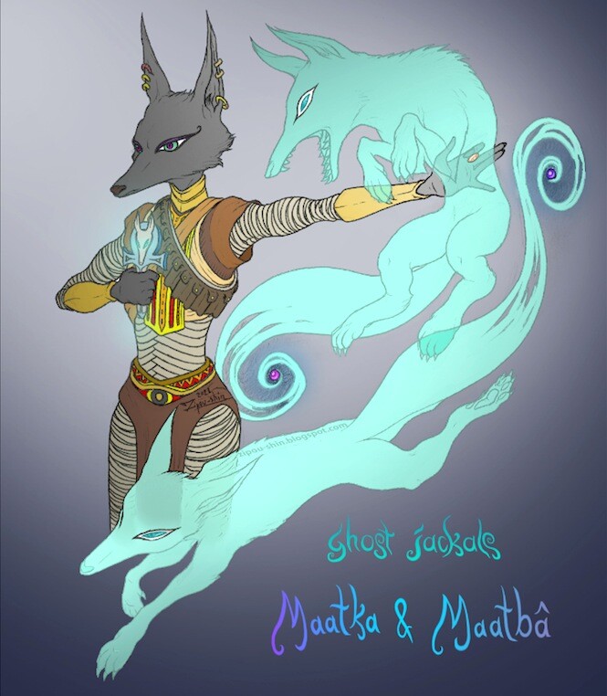 ArtStation - " Summon ghost jackals