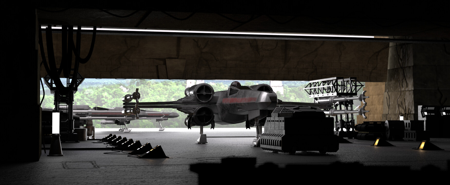 ArtStation - Yavin 4 Hangar