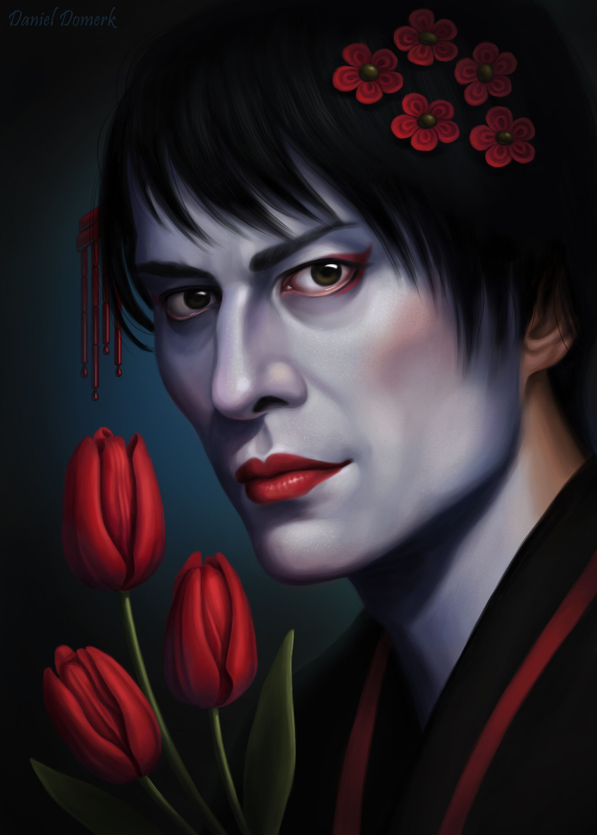 Daniel Domerk - Atsushi Sakurai and tulips