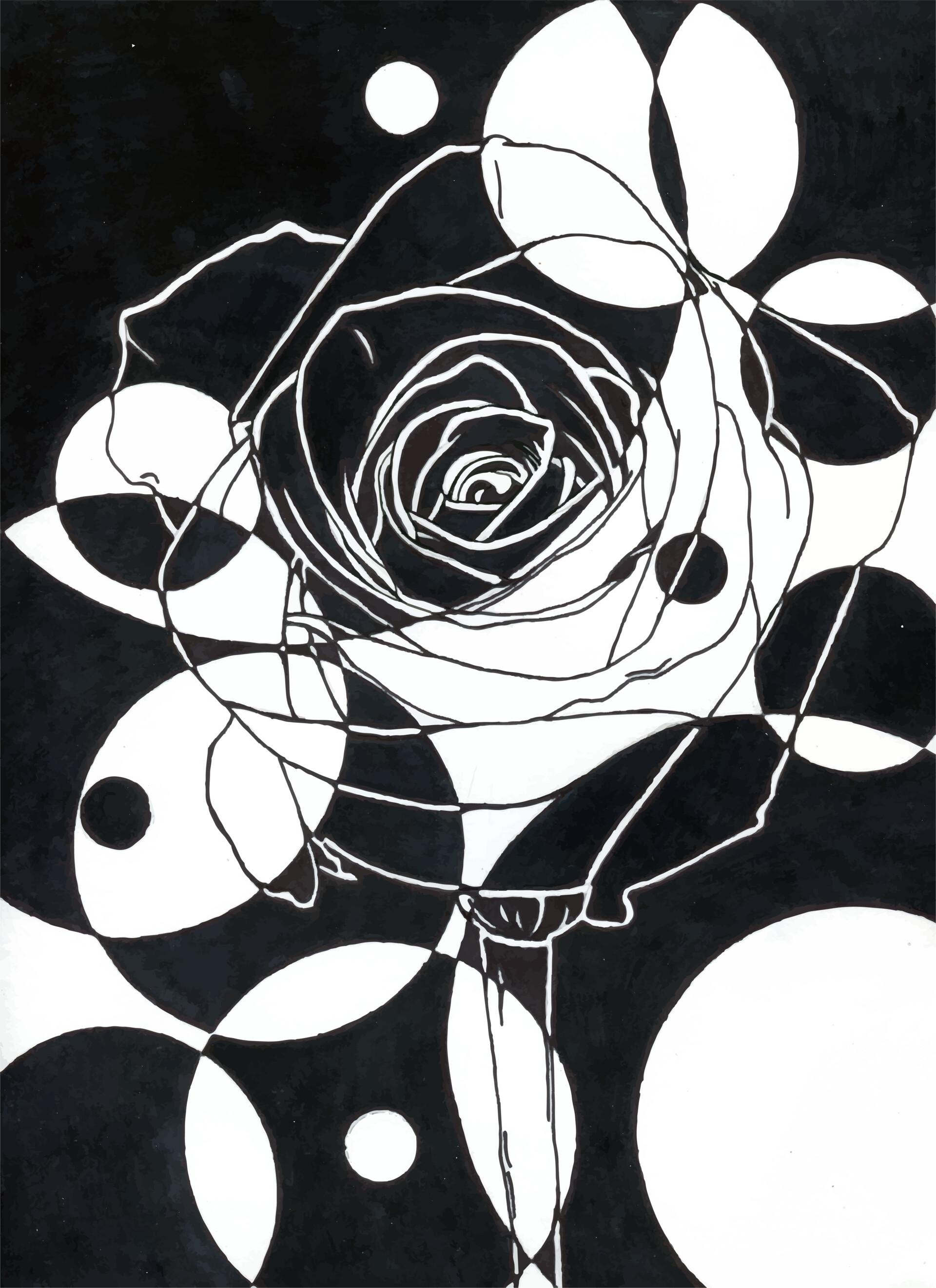 ArtStation - Overlapping Shapes Rose