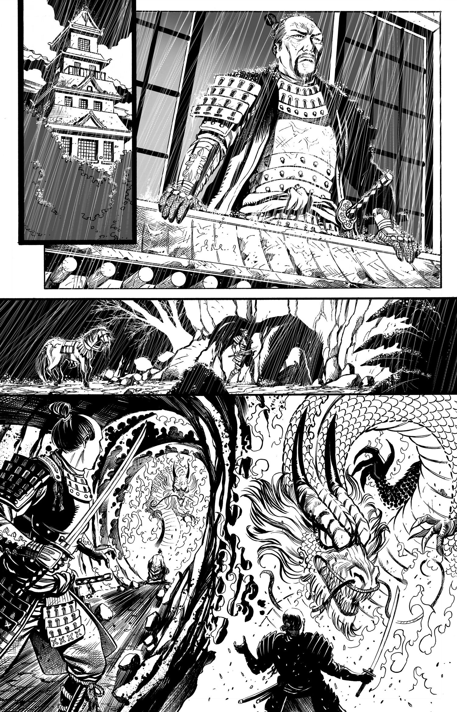 ArtStation - Black Tiger_HiddenDragon_Pencil-Inks