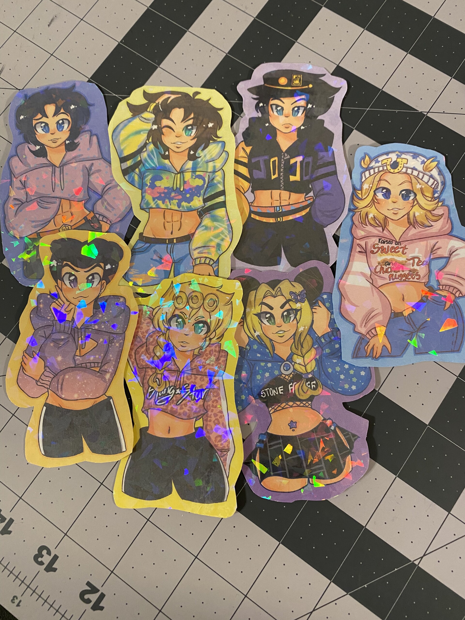 ArtStation - JoJo’s bizarre adventure hoodie sticker set