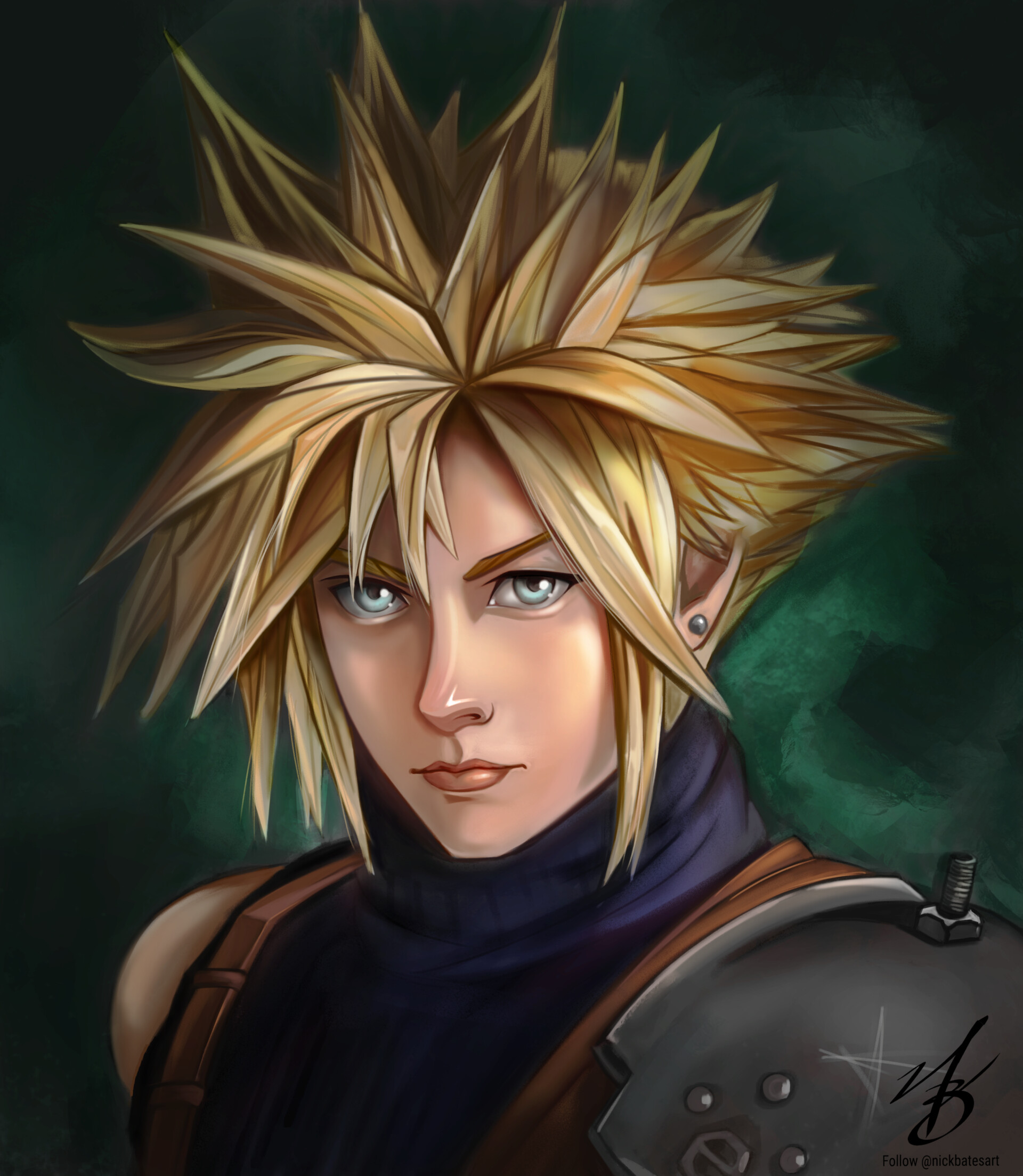 ArtStation - Cloud Strife - Final Fantasy VII- Fanart