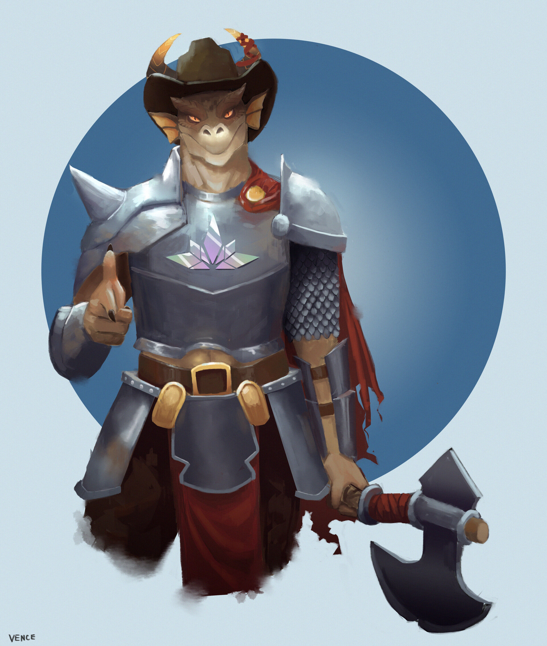 ArtStation - DnD Dragonborn Commission 2