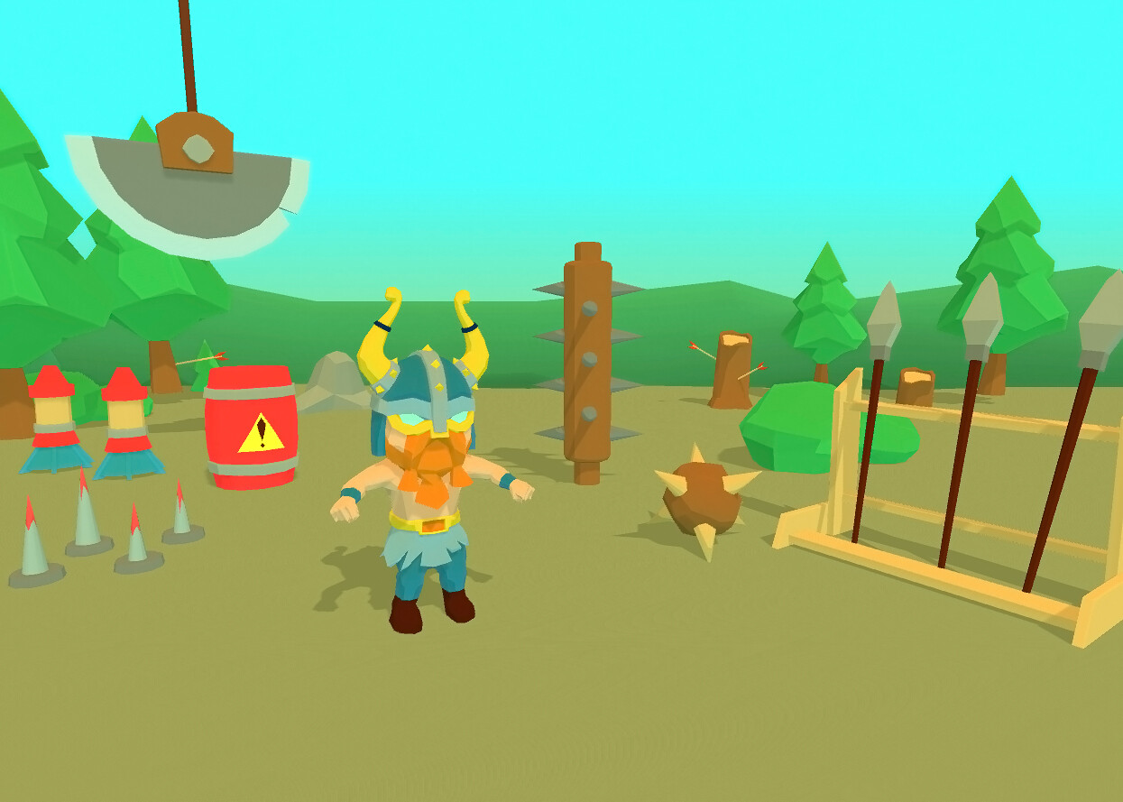 ArtStation - Viking Runner Low Poly Concept Art