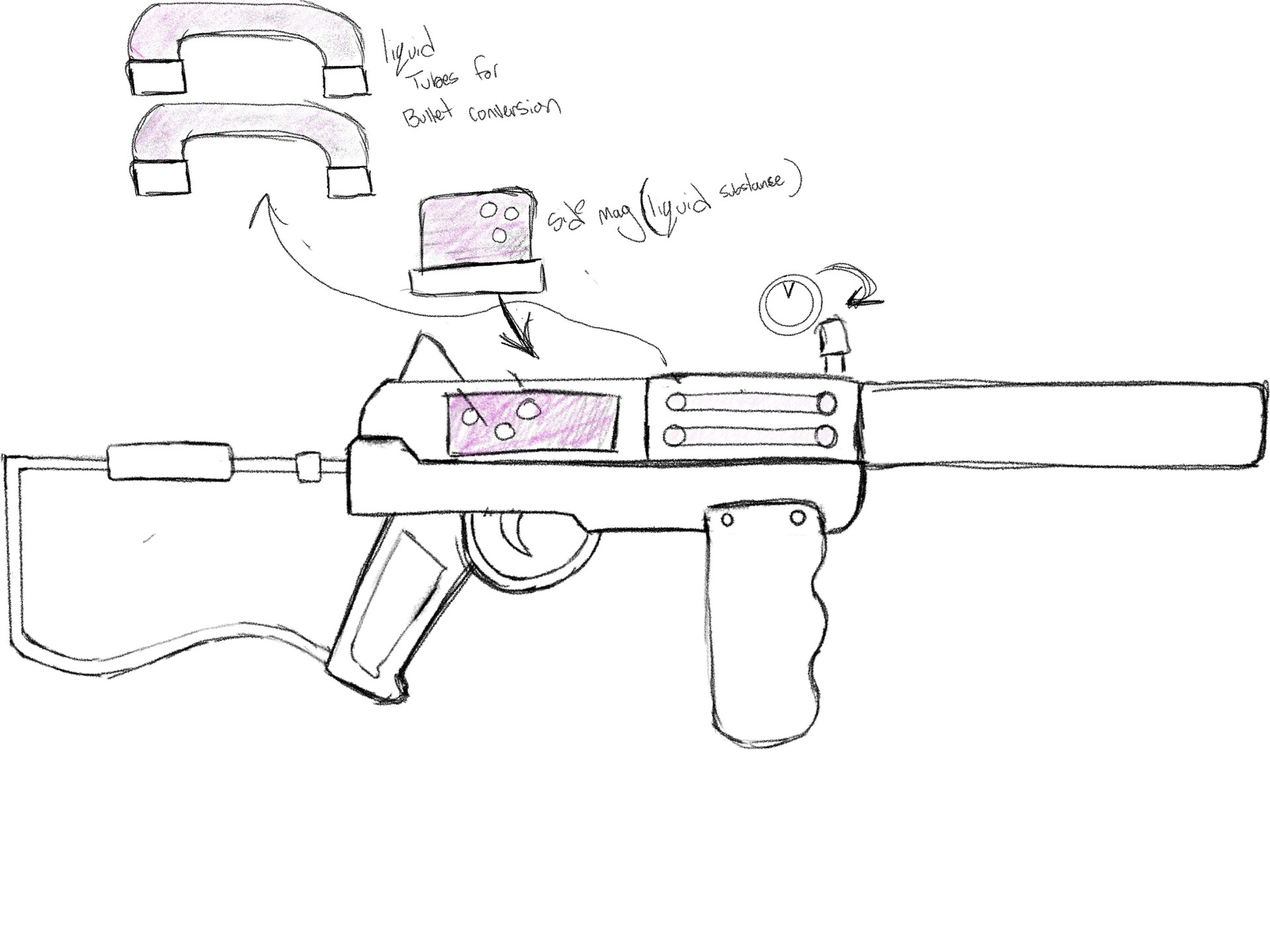 how to draw drum gun