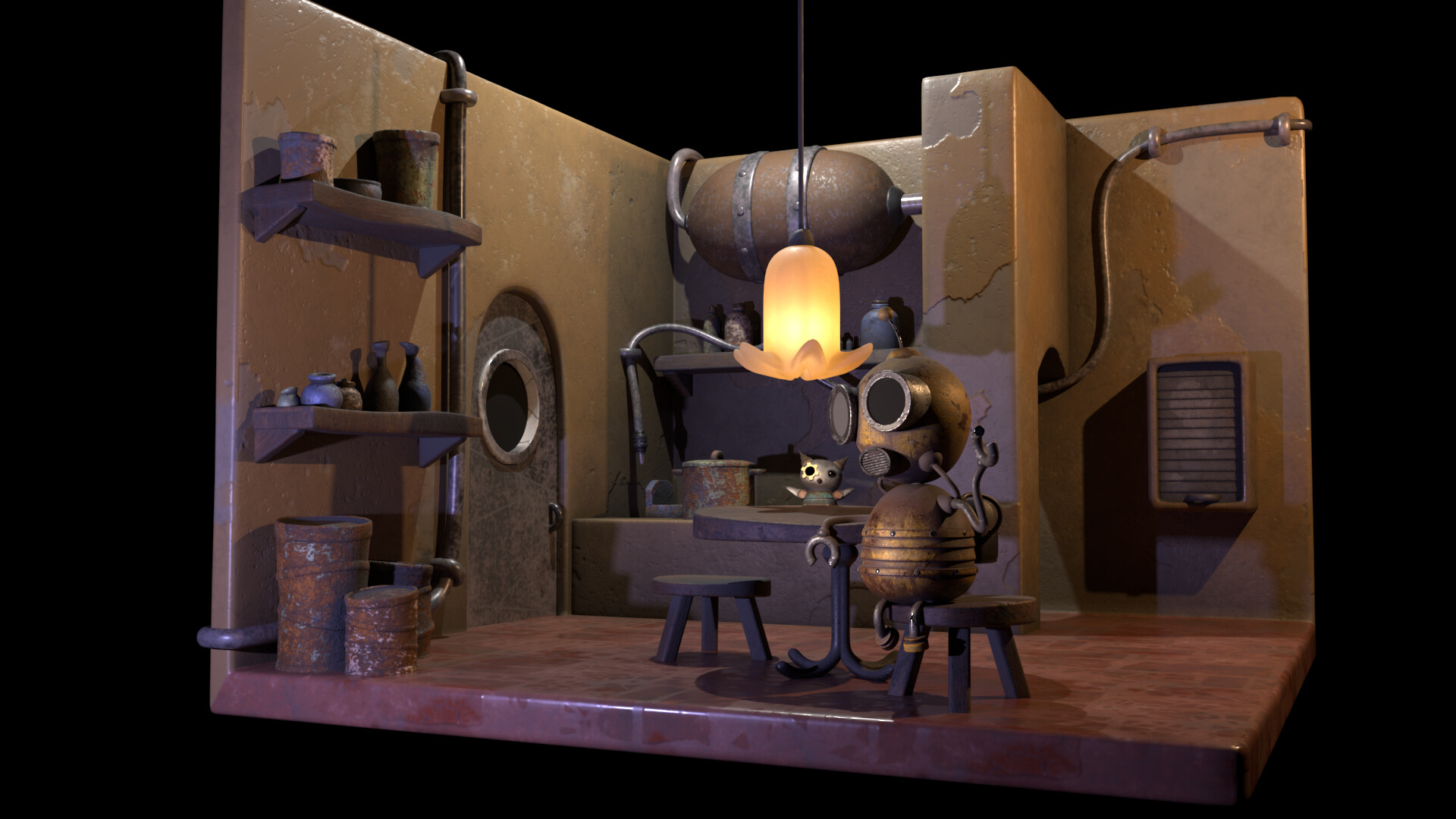 ArtStation - Machinarium diorama