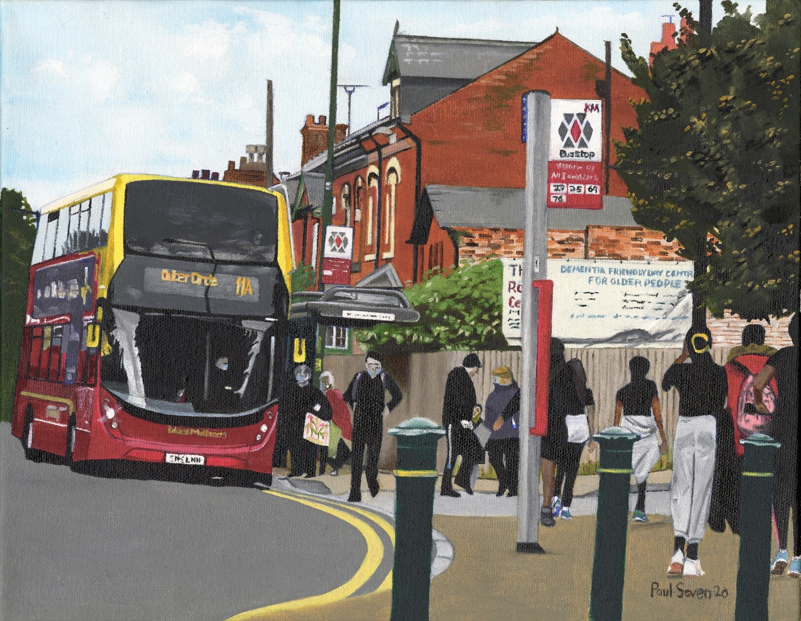 ArtStation - Bus stop 2020