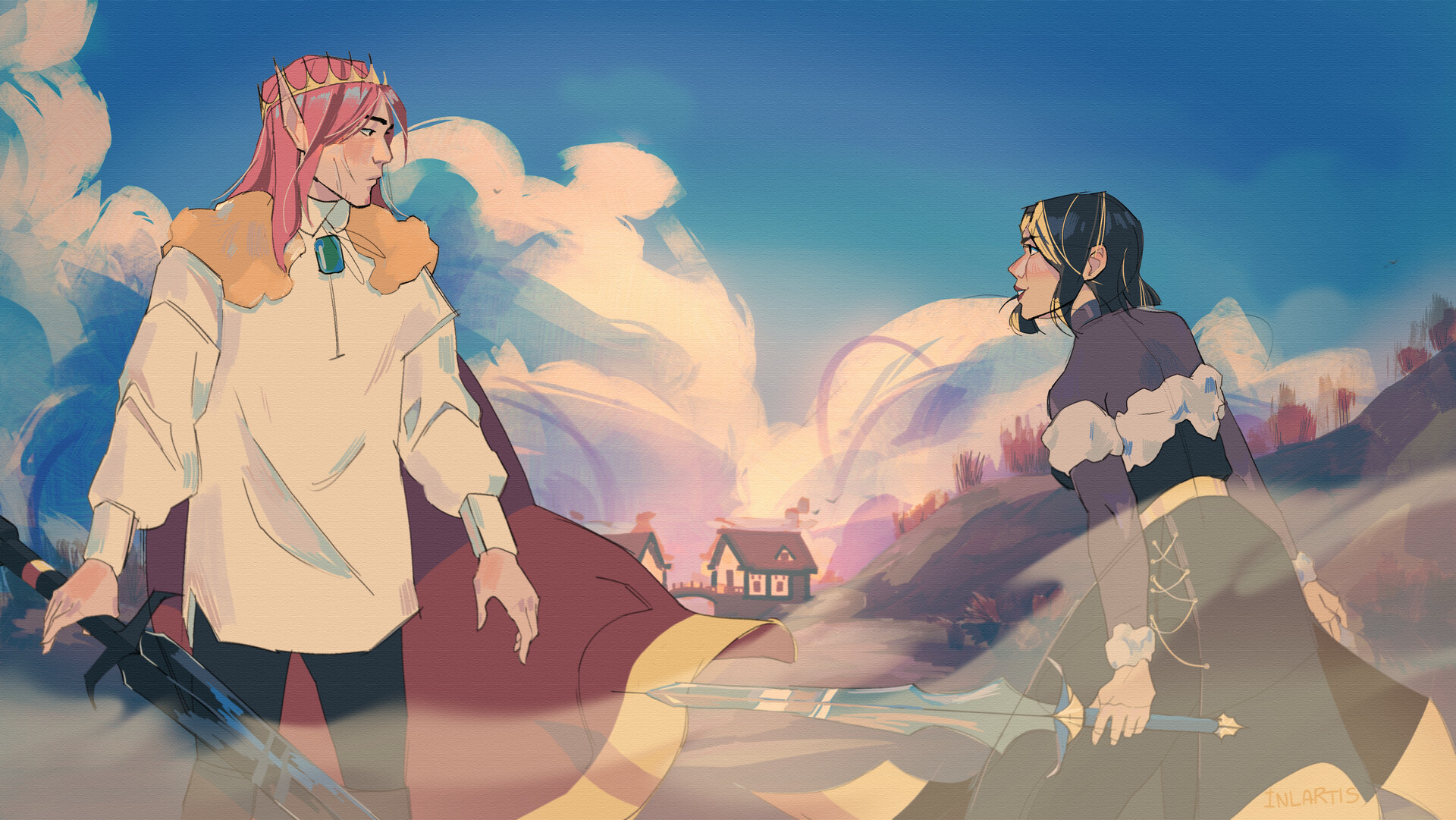 ArtStation - Training session - Techno and Niki (DSMP)