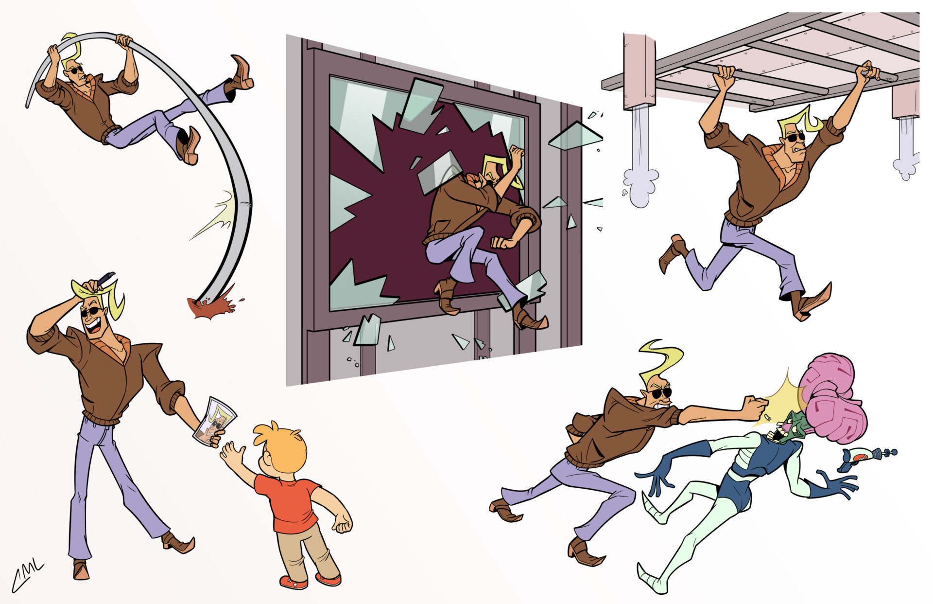 ArtStation - Thrill-Addicted Flying Ace: Marv Rick