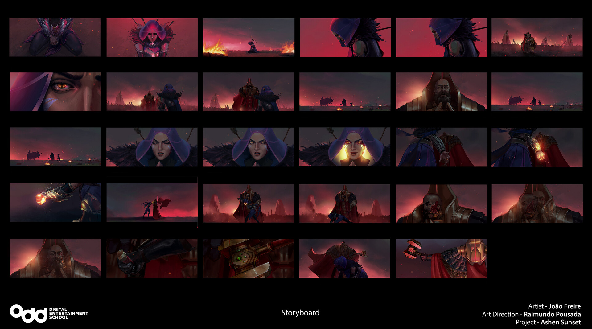 ArtStation - Ashen Sunset - Storyboard and Animatic
