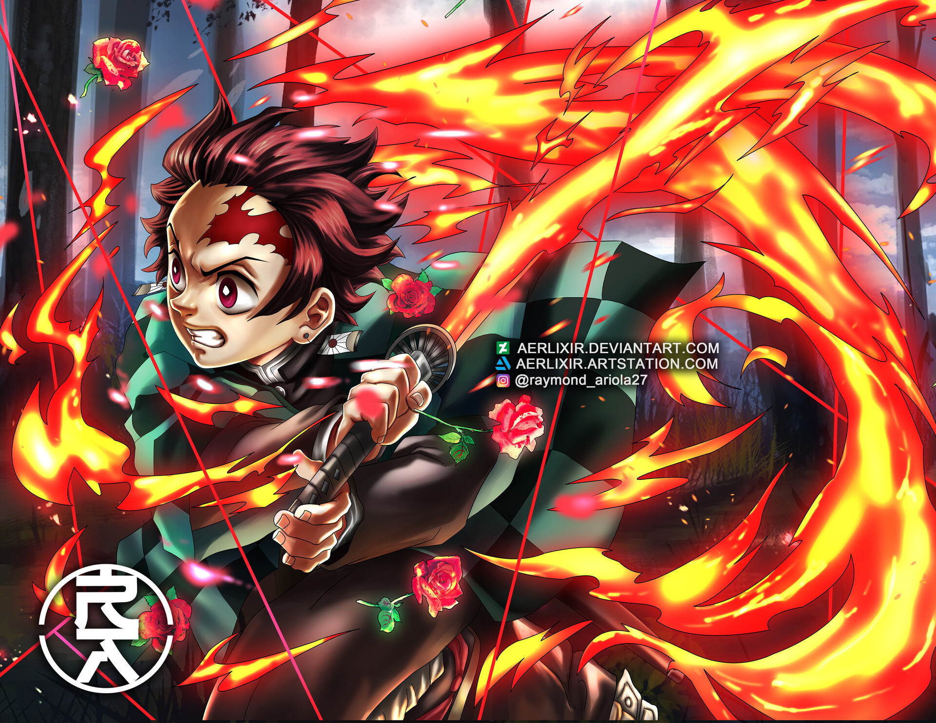 ArtStation - Tanjiro design for car wrap