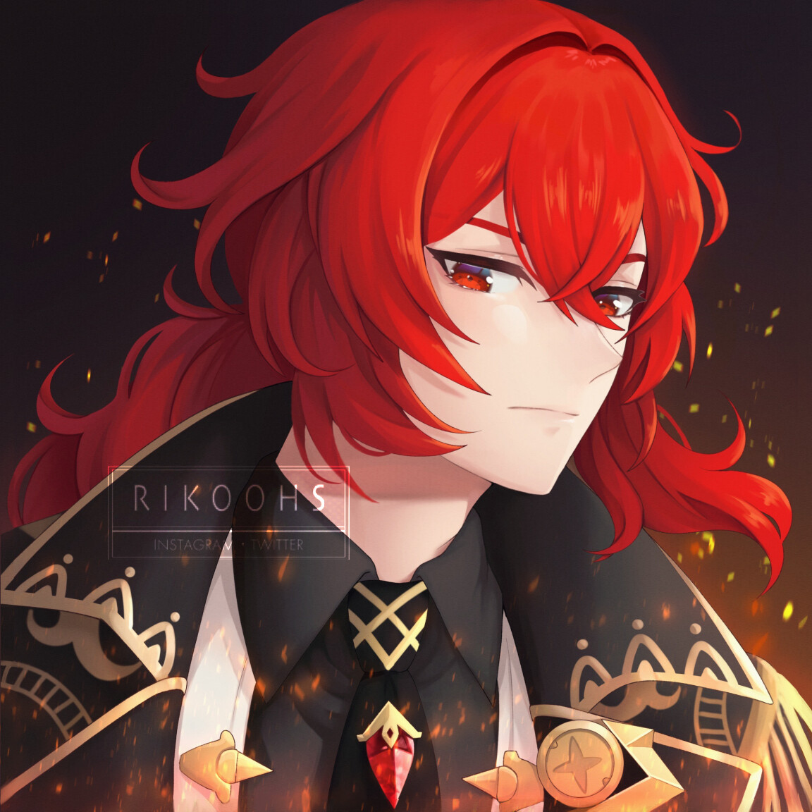 ArtStation - Diluc -Genshin Impact