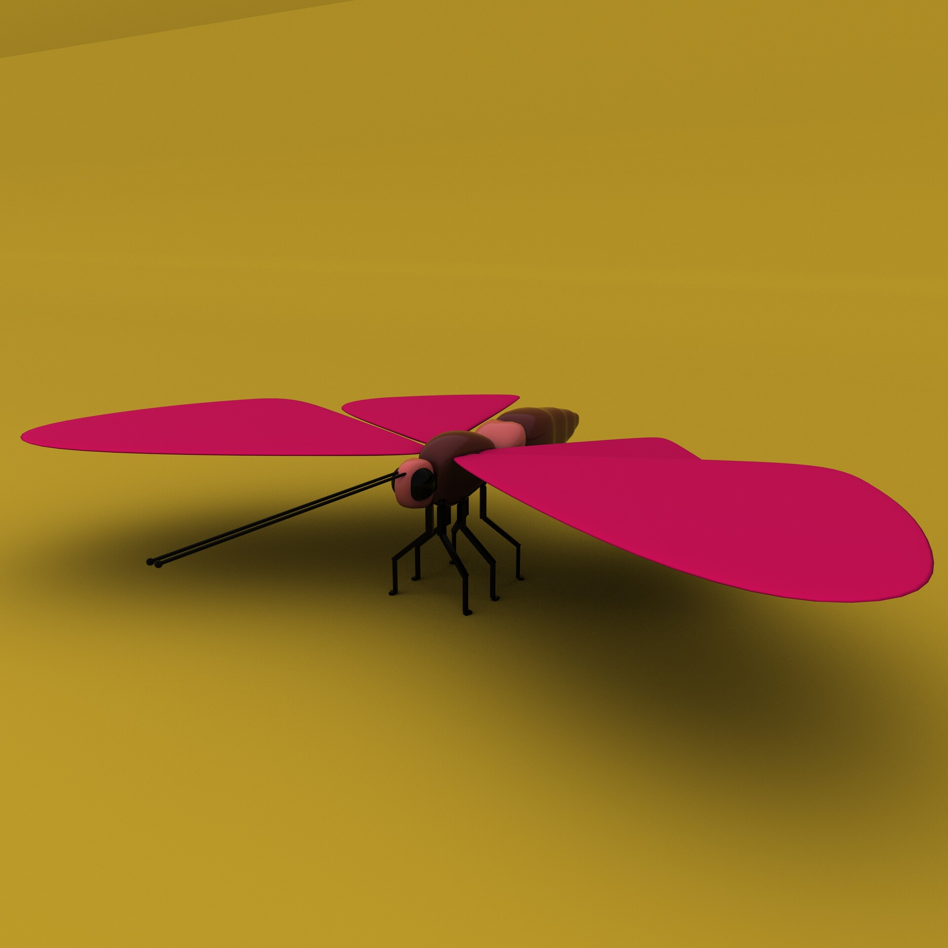 ArtStation - Low Poly Butterfly Modeling