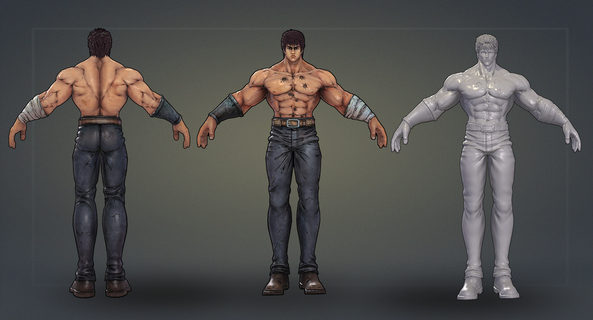 ArtStation - 北斗の拳 Fist of the North Star Kenshiro toki