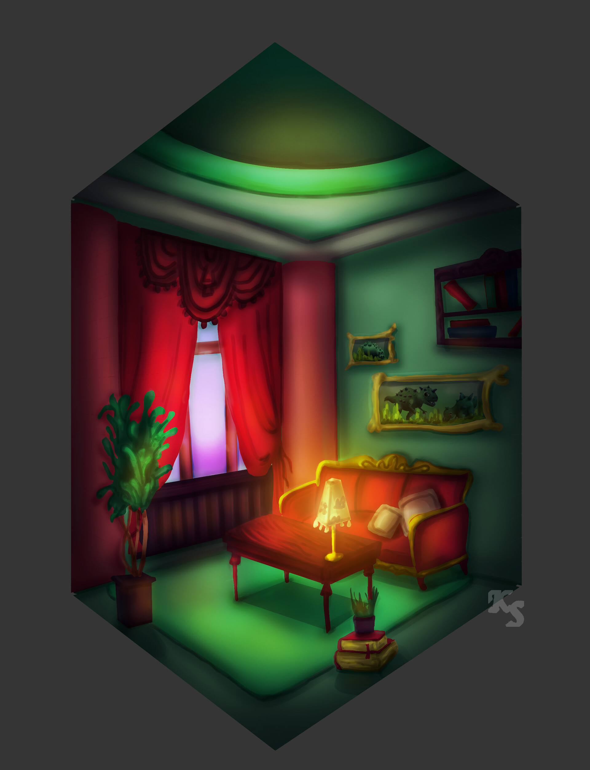 ArtStation - Room illustration