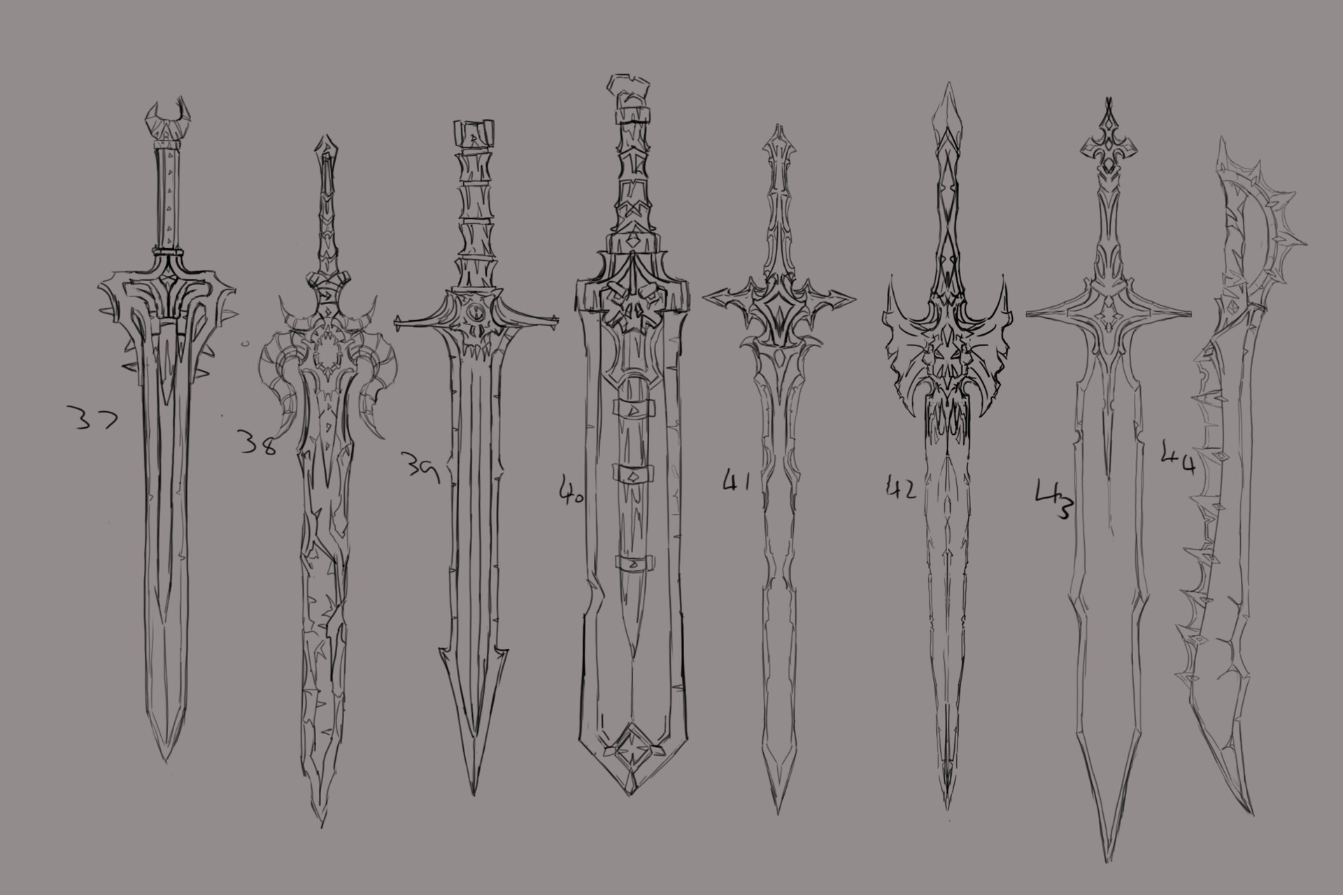 Anime Katana Sword Drawing